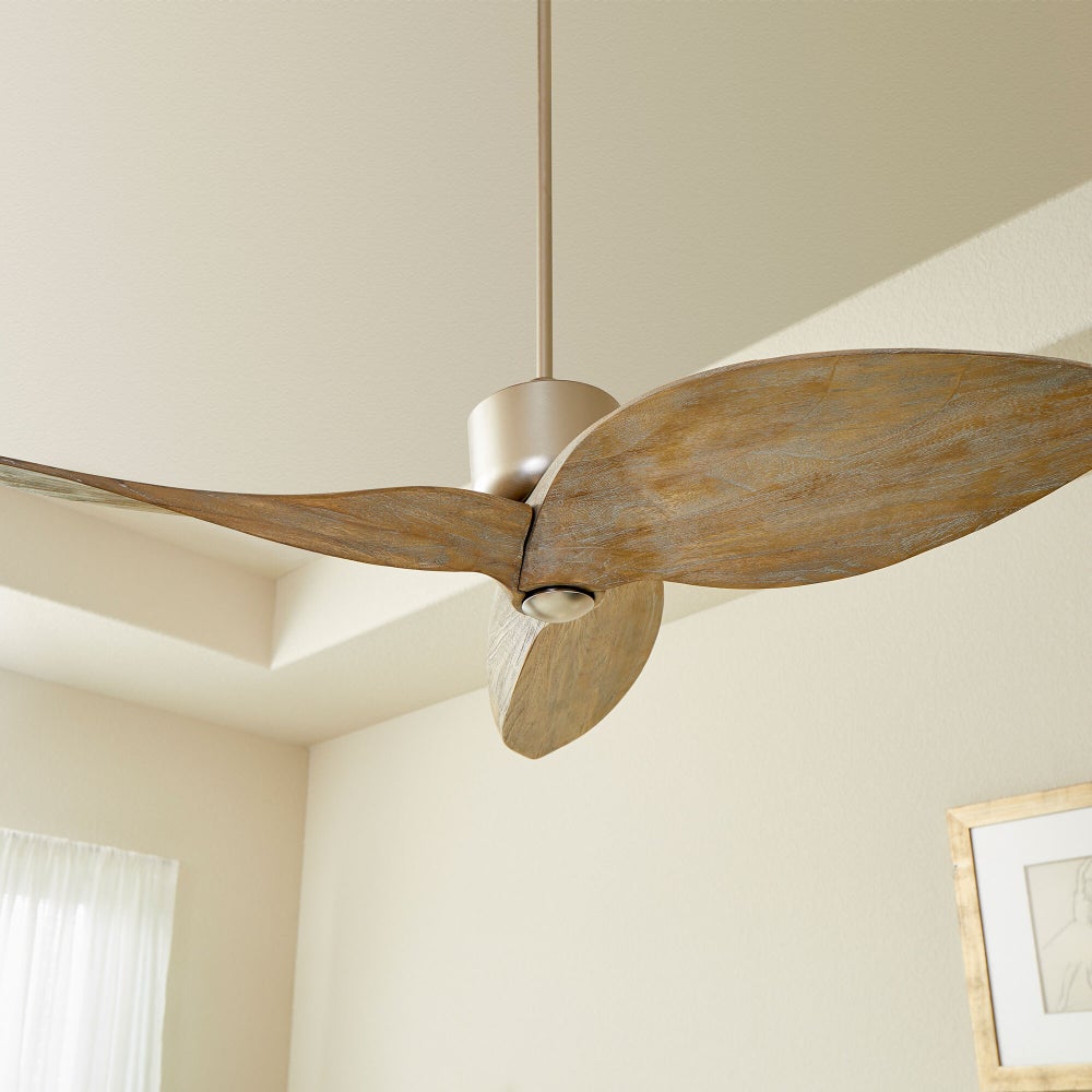 Quorum International Hawkeye 52" 3 Blade Ceiling Fan-Weathered Oak ...