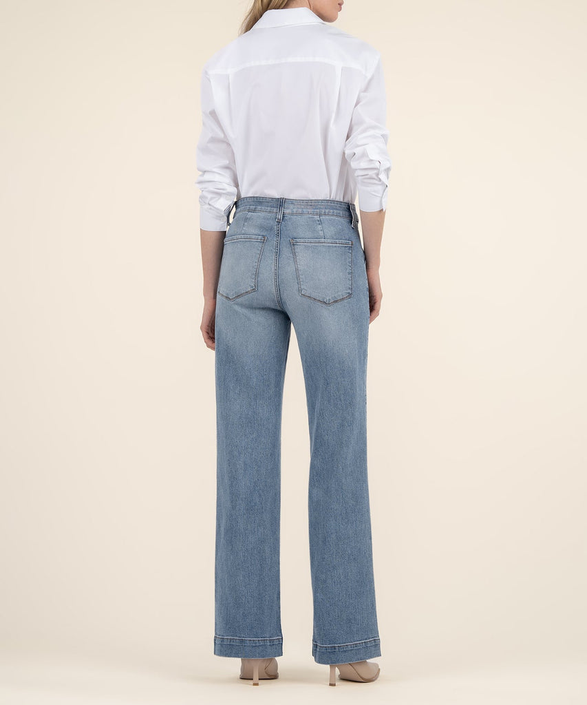 Jodi High Rise Vital Fab Ab Wide Leg Jean