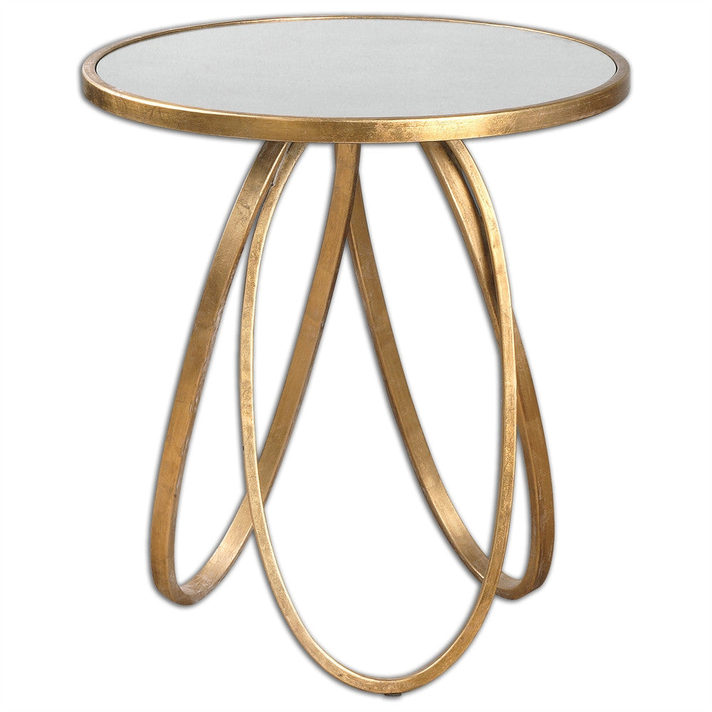 Gold Leaf Accent Table - Home Furnishings - Laura of Pembroke