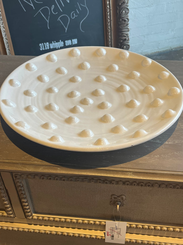 GLAZED DOT PLATTER